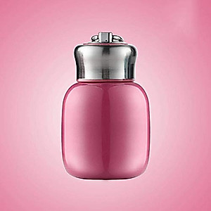 Mini 7 oz Stainless Steel Water Bottle, Small Vacuum Insulated Water Bottle Leak Proof Sport Tumbler Cup Hot and Cold Water Bottle for Women Girls Kids Gift Milk Tea Lunch (Rose)