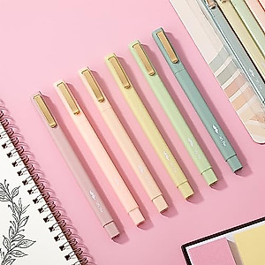 Mr. Pen- Aesthetic Pens, 6 Pack, Black Ink, Fast Dry, No Smear Bible Pens No Bleed Through, Fine Point Pen, Ballpoint Pens Ballpoint, Fine Tip Pens for Note Taking, Pens Aesthetic