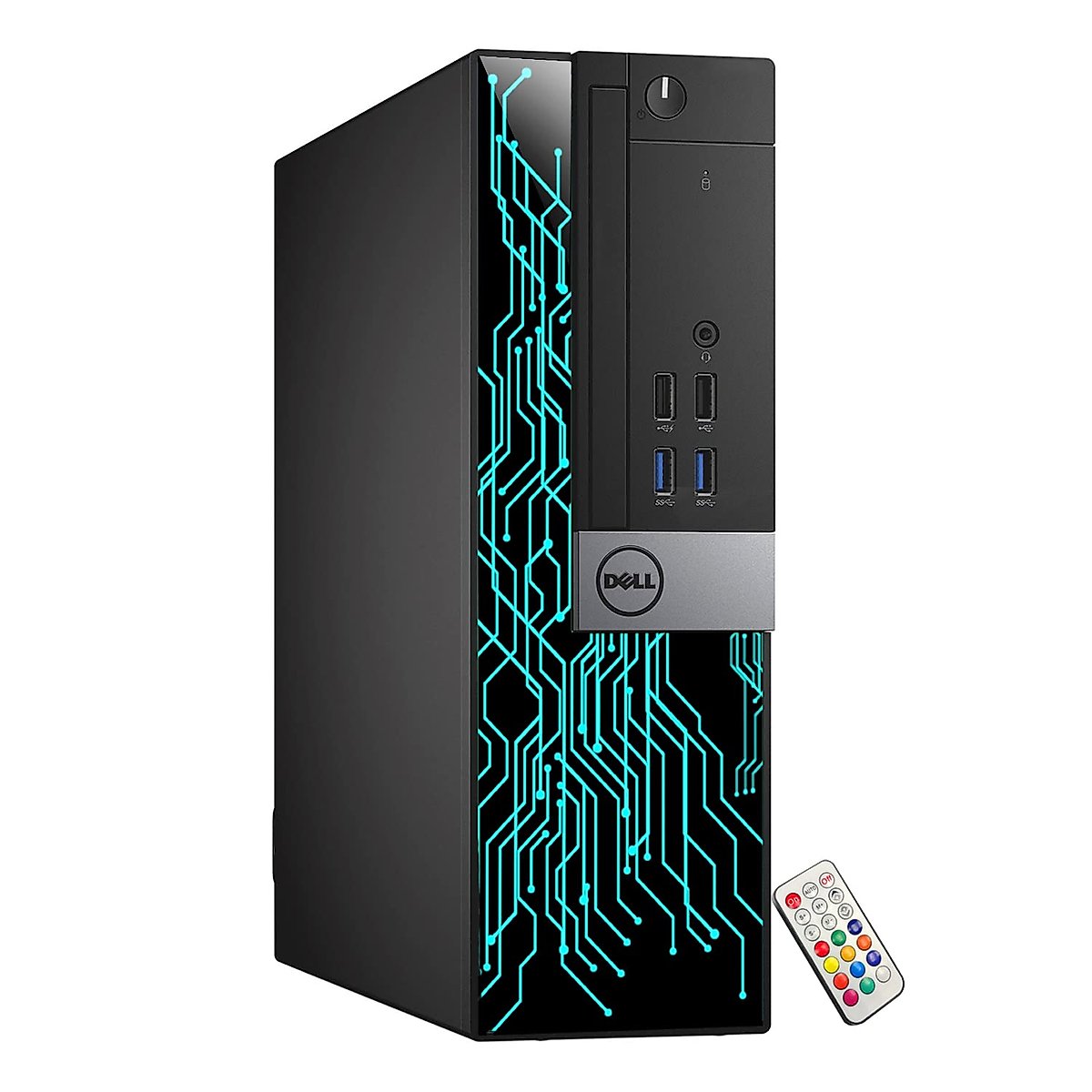 Dell OptiPlex Desktop Customized RGB Lights Computer Intel Core i7 3.40GHz 16 GB RAM 2TB SSD Windows 10 Pro - WiFi - Gaming PC Keyboard & Mouse HDMI (Renewed)