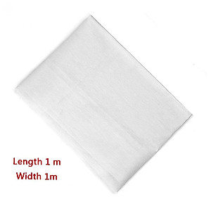 TOSSPER 1pc Ironing Fusible Interface Fabric Single-Sided Lining Ironing Patchwork White 100cm