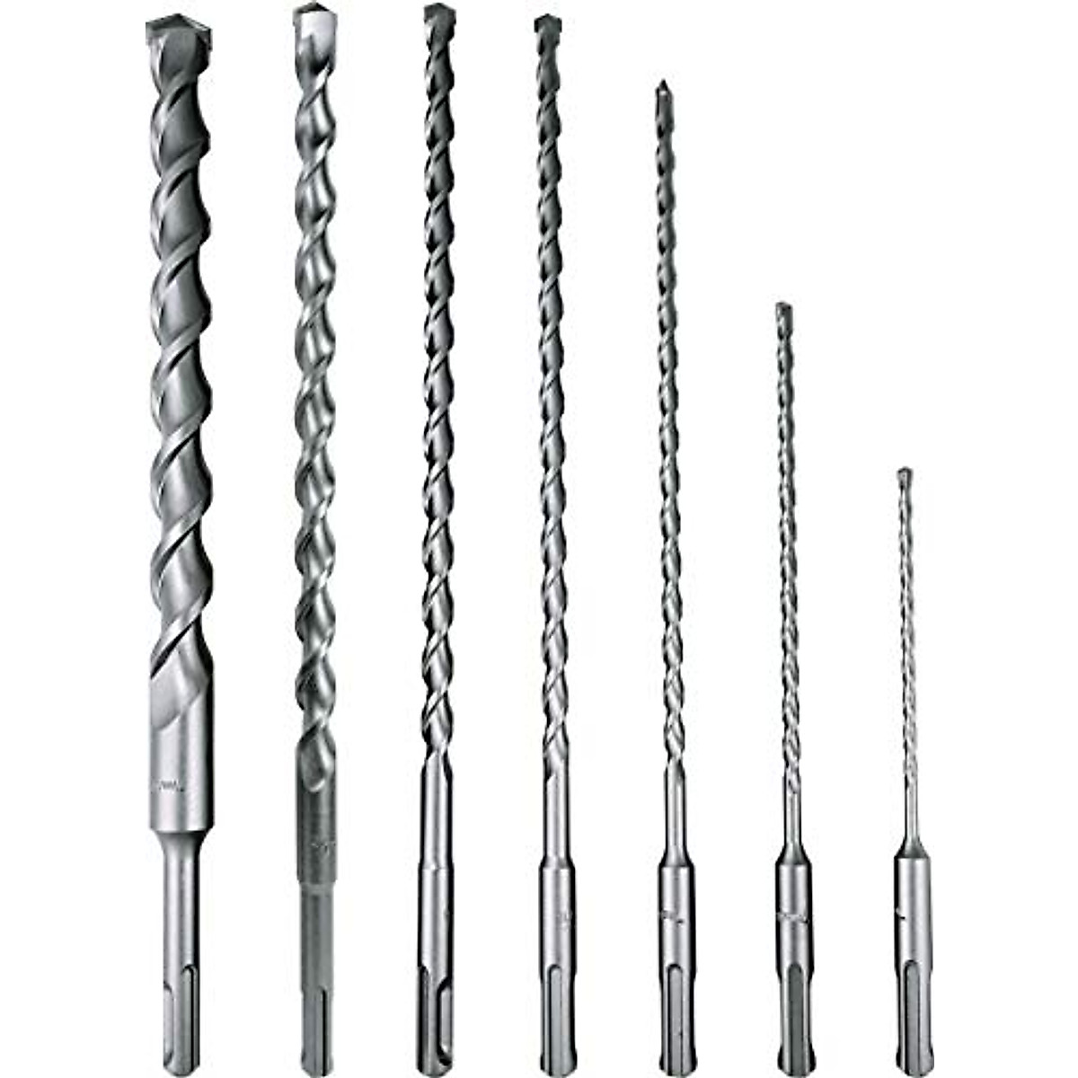 Makita 7 Piece - SDS-Plus Complete Drill Bit Set for SDS+ Rotary Hammers - Deep HD Drilling Into Concrete & Masonry