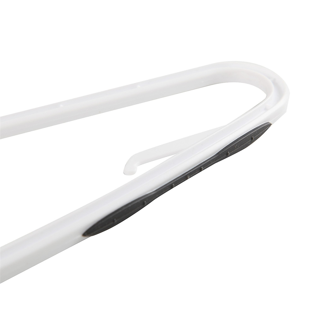 Finnhomy 50 Pack Plastic Hangers, Clothes Hangers with Non-Slip Pads, Space Saving Easy Slide Organizer, Clothes Hanger for Bedroom Closet Wardrobe, Great for Shirts, Pants, Scarves