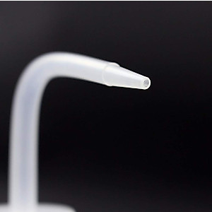 2Pcs 150ml Plastic Safety Wash Bottle Translucent Plastic Squeeze Measuring Bottle Narrow Mouth Empty Bent Tip Storage Containers For Gardening Lab Tattoo (150ml/5oz)