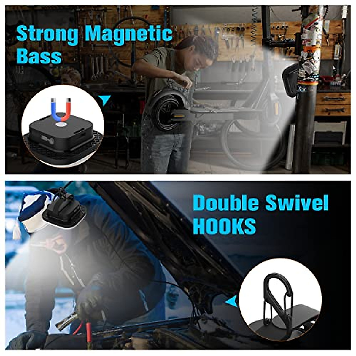 LED Camping Lantern Rechargeable, 2500 Lumen Work Light with Stand,Remote Control&4 Light Modes, Optimal Companion for Portable Power Station Solar Panel Charger Power Bank