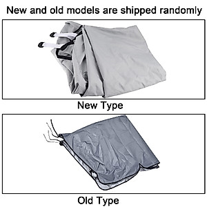 Duokon Patio Outdoor Swing Covers, 3 Triple Seater Hammock Cover Waterproof Windproof Protector for Patio Furniture(Gray)