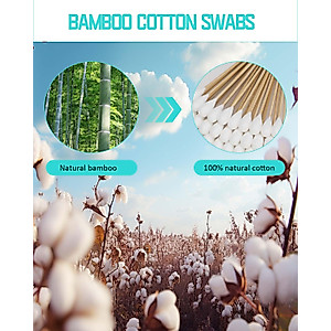 AkoSlale Large Q Tips for Dog Ear Cleaning, 100pcs, 7 Inch Bamboo Long Cotton Swabs, Biodegradable Large Cotton Swabs for Pets, Ears, and Precision Cleaning