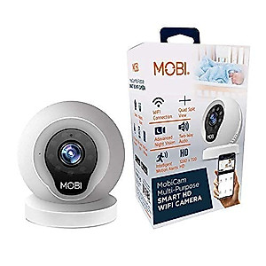 MobiCam WiFi Wireless Baby Camera Monitor, Hd Surveillance Video, Two-Way Talk, Night Vision Motion, Remote Surveillance Cam System and Smart Home Starter Kit