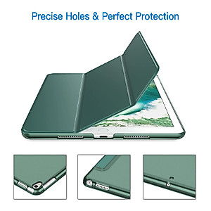 JETech Case for iPad Pro 10.5-Inch and iPad Air 3 (10.5-Inch 2019, 3rd Generation), Smart Cover Auto Wake/Sleep Cover (Misty Blue)