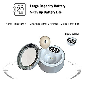 Single Earbud Invisible Bluetooth Earbuds Smallest Tiny Mini Earbuds Wireless Hidden Headphones for Work Small Sleep Ear Buds Discreet Bluetooth Earpiece with Charging Case