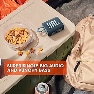 JBL Go 3: Portable Speaker with Bluetooth, Built-in Battery, Waterproof and Dustproof Feature - Pink