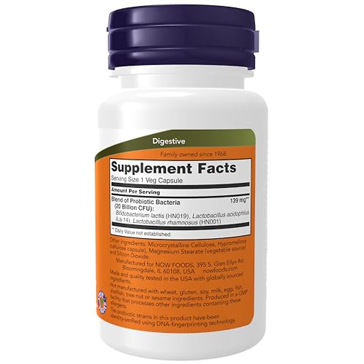 NOW Foods Supplements, Women's Probiotic, 20 Billion, Specially Formulated using Three Clinically Tested Probiotic Strains, 50 Veg Capsules