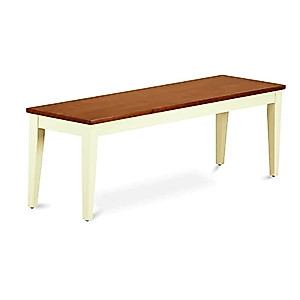 East West Furniture NIDA6-BMK-W Dining Set, 6-Piece