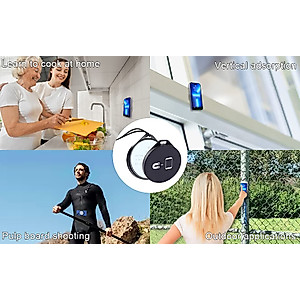 QKOO Dual Magnetic Movable Phone Holder Compatible with MagSafe for iPhone 12/13/14 Series, MagSafe Case, MagSafe Ring for More Phone