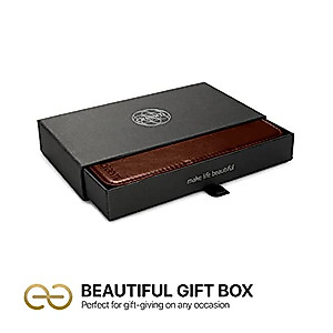 Dreem Fibonacci 2-in-1 Wallet Case for Apple iPhone 13 - Luxury Vegan Leather, Magnetic Detachable Shockproof Phone Case, RFID Card Protection, Magsafe Compatible - Coffee