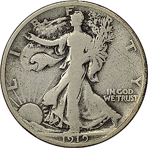 1919-P Walking Liberty Half Dollar, VG, Uncertified