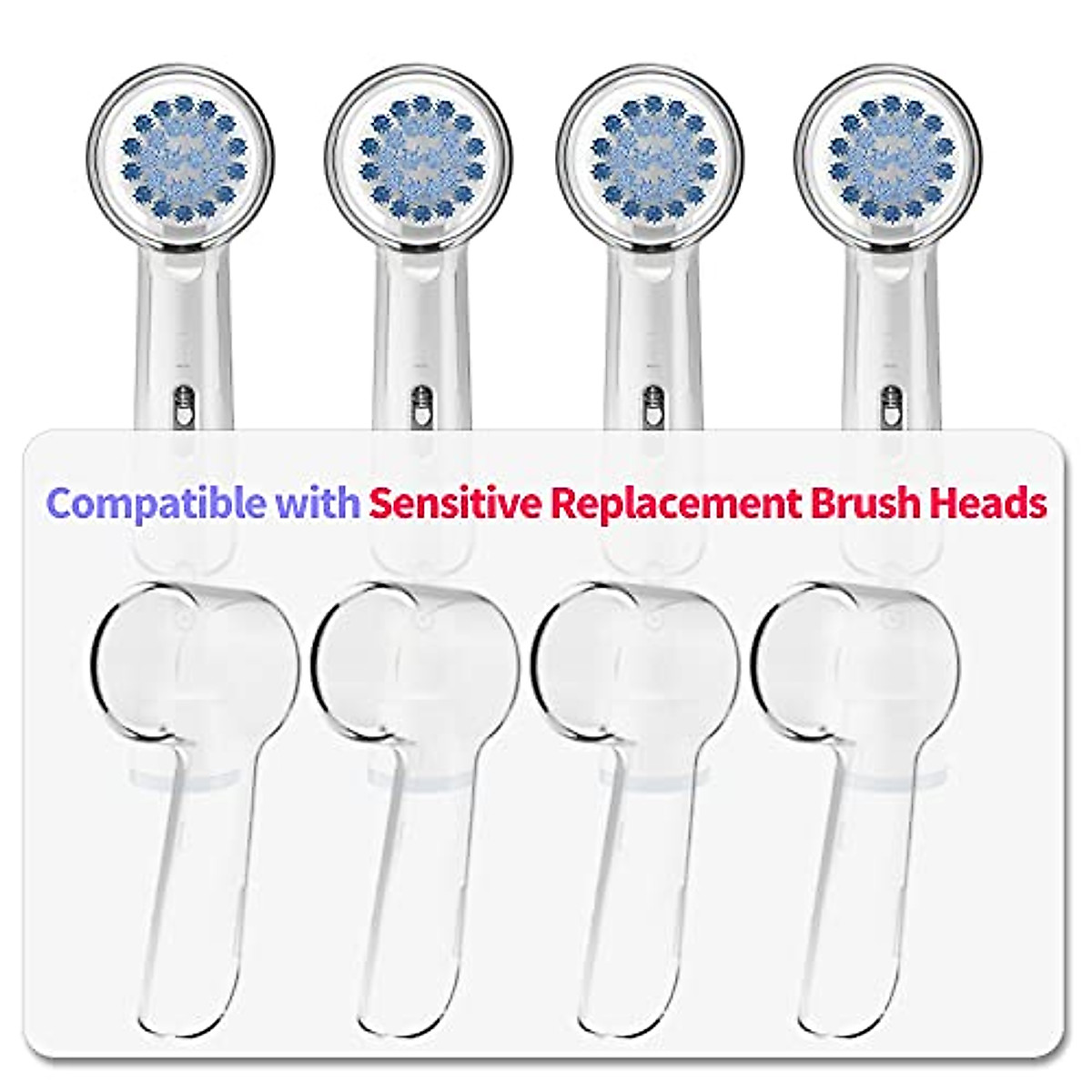 12Pcs Reusable Toothbrush Head Covers Compatible with Oral B Electric Toothbrush Heads for Better Healthy Brushing and Storage in Home and Travel