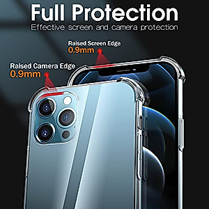 Migeec for iPhone 12 Pro Max Clear Case Shockproof Phone Cover Protective Phone Case, 6.7 inch