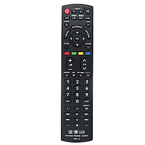 New Universal Controller Replaced Remote Works for 99% Panasonic LED LCD Learn 3D TV Also SUBs N2QAYB000926 N2QAYB000485 N2QAYB000837