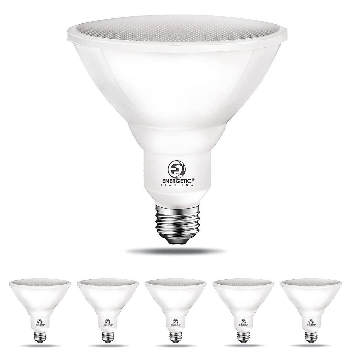 ENERGETIC Outdoor Par38 Led Flood Light,11W=90W,900lm,3000K Warm White,E26 Base,Non-Dimmable, Waterproof Spot Bulb,UL Listed (6 Pack)