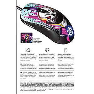 SteelSeries Sensei Ten - Gaming Mouse - 18, 000 CPI Truemove Pro Optical Sensor - Ambidextrous design - 8 Programmable Buttons - CS: GO Neon Rider Edition PC
