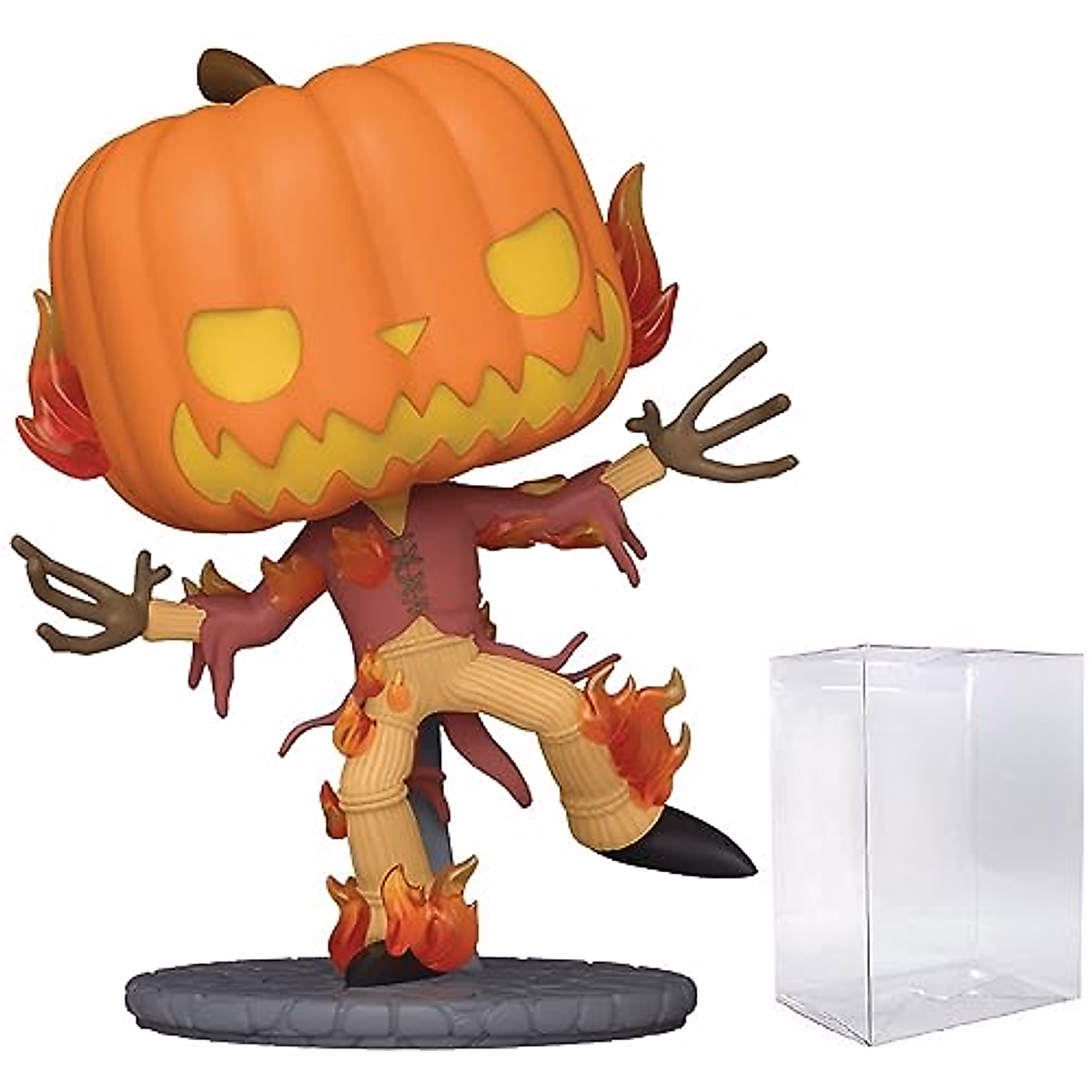 POP Disney: The Nightmare Before Christmas 30th Anniversary - Pumpkin King Funko Vinyl Figure (Bundled with Compatible Box Protector Case) Multicolored 3.75 inches
