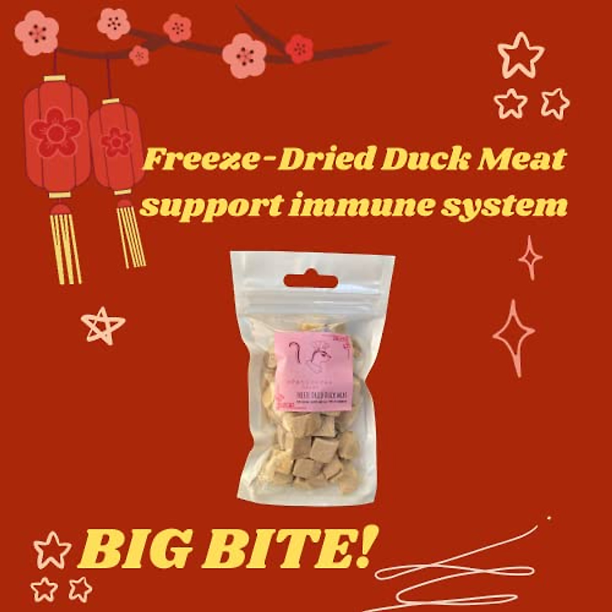 PETIVORE Premium Freeze Dried Duck Meat - High Protein - for Sugar Glider, Hamster, Chinchillas, Marmoset, and Other Small Exotic Pet Treats (15g.)