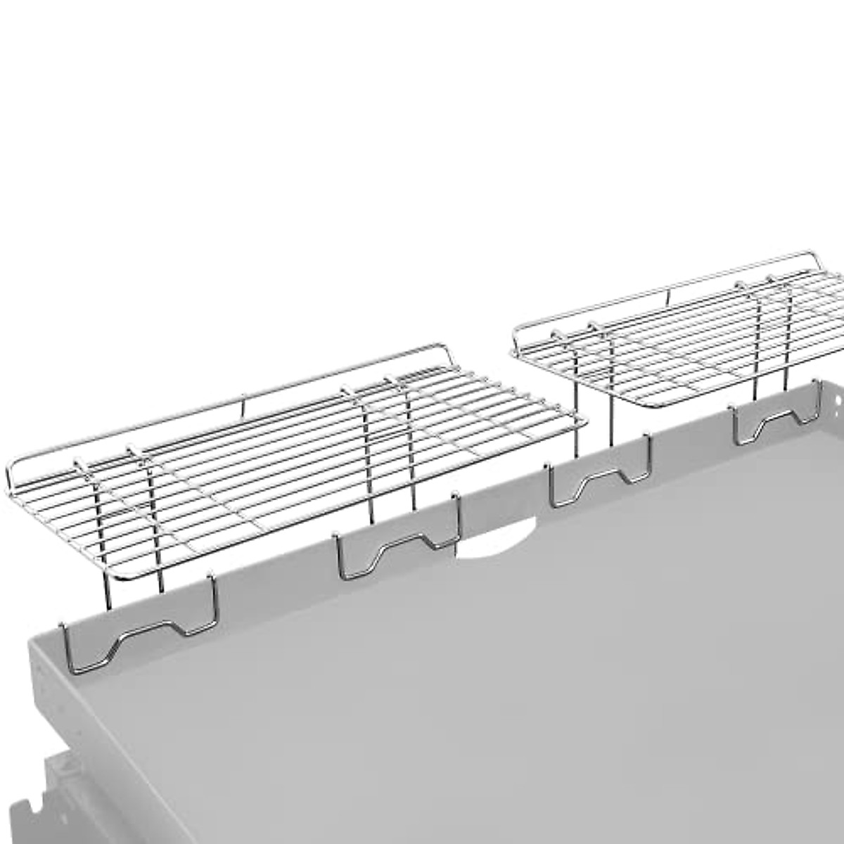 Geesta 2Pcs Blackstone Griddle Warming Rack, Grill Warming Rack Compatible with 17 & 22 & 28 & 36 Inch Blackstone Griddles, Outdoor Blackstone Cooking Accessories