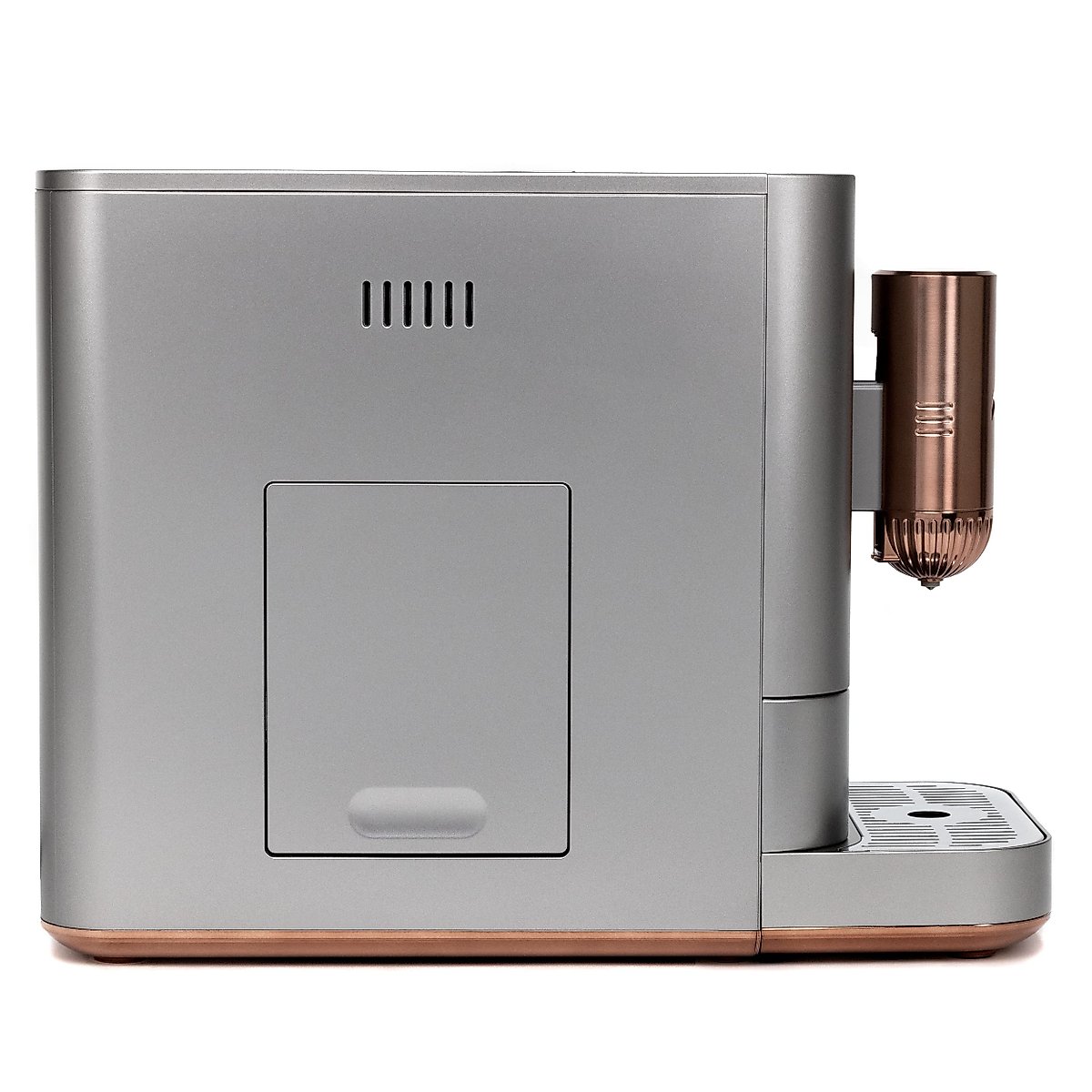 Café Affetto Automatic Espresso Machine | Brew in 90 Seconds | 20 Bar Pump Pressure for Balanced Extraction | Five Adjustable Grind Size Levels | WiFi Connected for Drink Customization | Steel Silver