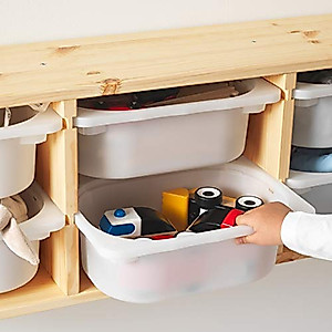 TROFAST Wall Storage Light White Stained Pine Pine