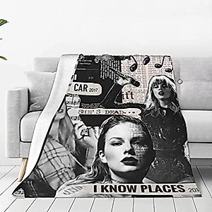 Reputation Album Cover Blanket Taylor Singer Swift Throw Blanket Plush Lightweight Sofa Blanket Super Soft Flannel Blanket for Bedding Sofa Couch Living Room 50x40 Inches