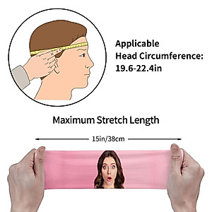 Custom Sport Headbands for Men & Women,Personalized Sweatband,Add Your Image or Text Design Stretchy Moisture Wicking Hairband for Gym, Running, Cycling, Yoga, Basketball, Football