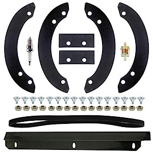 Cnfaner Paddles for Honda HS520 HS720 06720-V10-030 72427-V10-020 72428-V10-020 72443-V10-020, 76322-V10-020 Scraper, V-Belt 22431-V10-013 with Hardware Kit