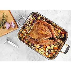 OXO Good Grips Chef's Precision Analog Leave-In Meat Thermometer,Silver,1 EA