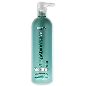 RUSK Deepshine Color Smooth Sulfate Free Shampoo, Long Lasting, Nourishes Hair, Controls Frizz and Protects Color, 25 fl. oz.
