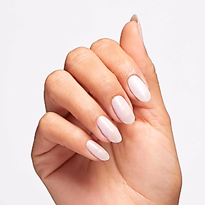 OPI Nail Lacquer, Opaque Shimmer Finish White Nail Polish, Up to 7 Days of Wear, Chip Resistant & Fast Drying, Holiday 2023 Collection, Terribly Nice, Chill 'Em With Kindness, 0.5 fl oz