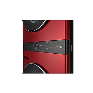 LG WKEX200HRA WashTower Washer and Dryer with TurboWash (Candy Apple Red)