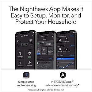 NETGEAR Nighthawk WiFi 6 Router (RAX200) 12-Stream Gigabit Router AX11000 Tri-Band Wireless Speed (Up to 10.8 Gbps) Coverage Up To 2500 sq.ft. And 50 Devices