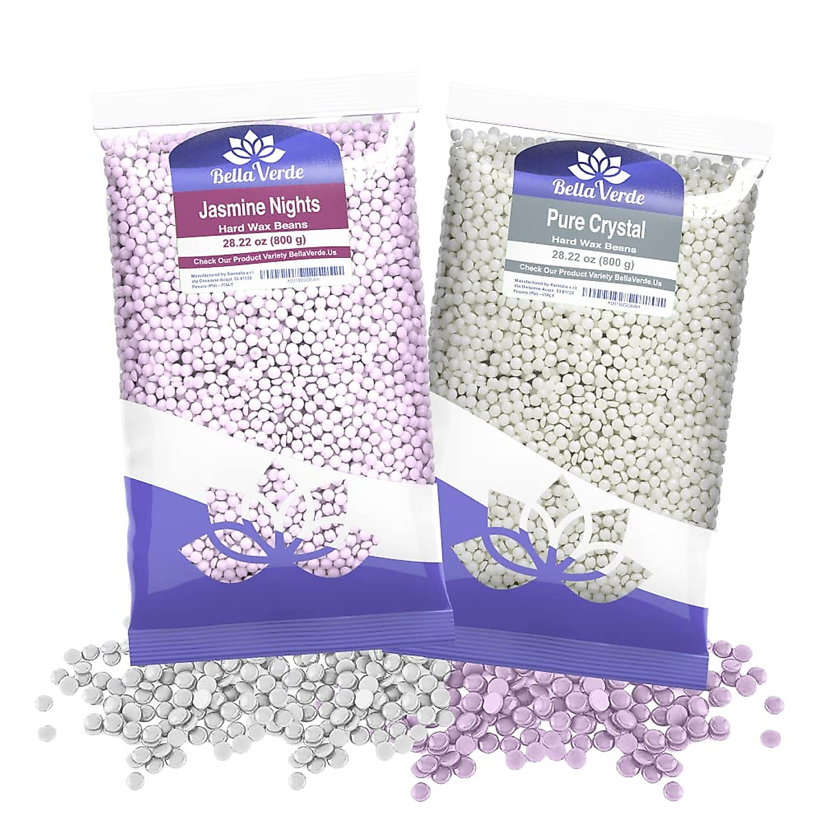 Bella Verde Wax Beans - Hard Wax Beads for Women and Men -Hot Wax for Brazilian Body Legs Eyebrows Face Lips Armpits…