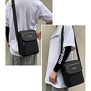 BIMMI Messenger Bag, Crossbody Shoulder Bag (2-black)