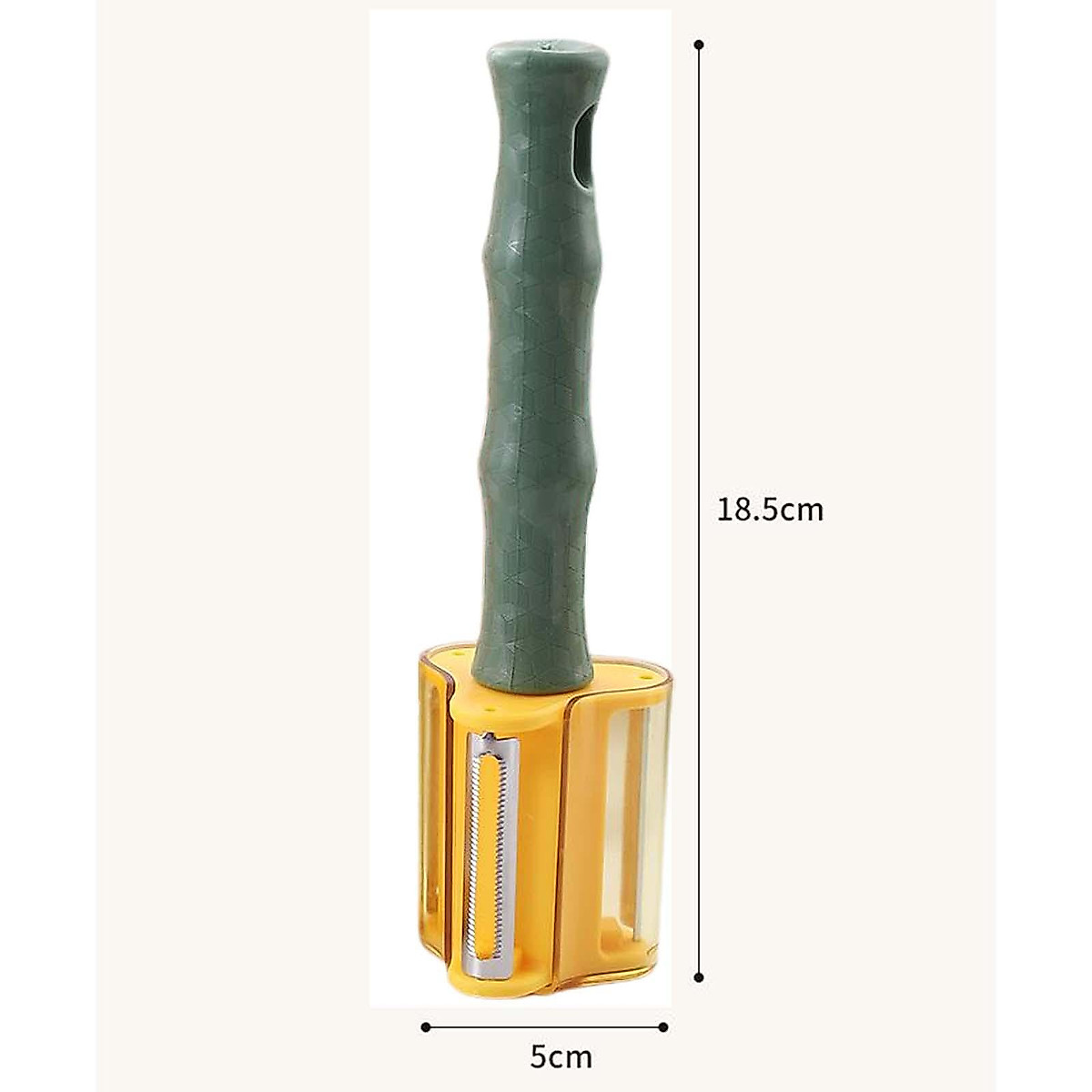 Stainless Steel Potato Peeler Vegetable Peeler Comfortable Handle Lightweight Smooth Use 3 in 1 Peeling Slicing Tool for Veggie Pear Tomato, green