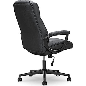 Serta Style Hannah II Office Chair, Midnight Black Microfiber,