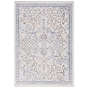 Safavieh Palma Collection 5'5" x 7'7" Beige/Light Blue PAM336A Oriental Non-Shedding Area Rug