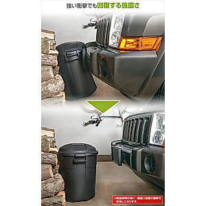 RUBBERMAID FG289487BLAZB Two Roughneck 32 Gallon Trash Cans with Snap On Lids