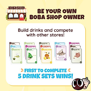 Sabobatage: The Boba Card Game 2nd Edition | Easy Family-Friendly Party Game | Card Games for Adults, Teens & Kids | 2-5 Players (Base Game 2nd Edition)