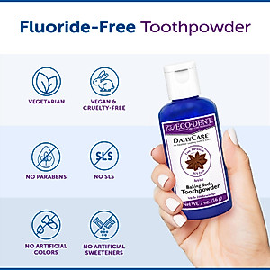 Eco-Dent DailyCare Baking Soda Toothpowder, Anise – SLS & Fluoride-Free Toothpaste Powder with Minerals & Essential Oils, Toothpaste Alternative + DailyRinse Single-Use Pack