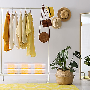 Shihanee 12 Pcs Boot Box Clear Plastic Stackable Shoe Storage Organizer Foldable Heavy Duty Shoe Containers for Closet Small Spaces Dorm Bedroom Apartments, 20.5 x 12 x 4.3 Inches