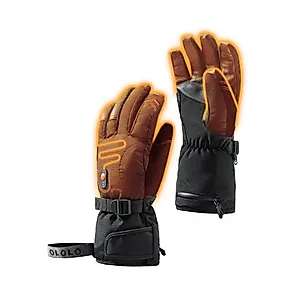ORORO Heated Gloves for Men and Women, Rechargeable Electric Gloves for Hiking, Skiing, Motorcycle (Black,M)