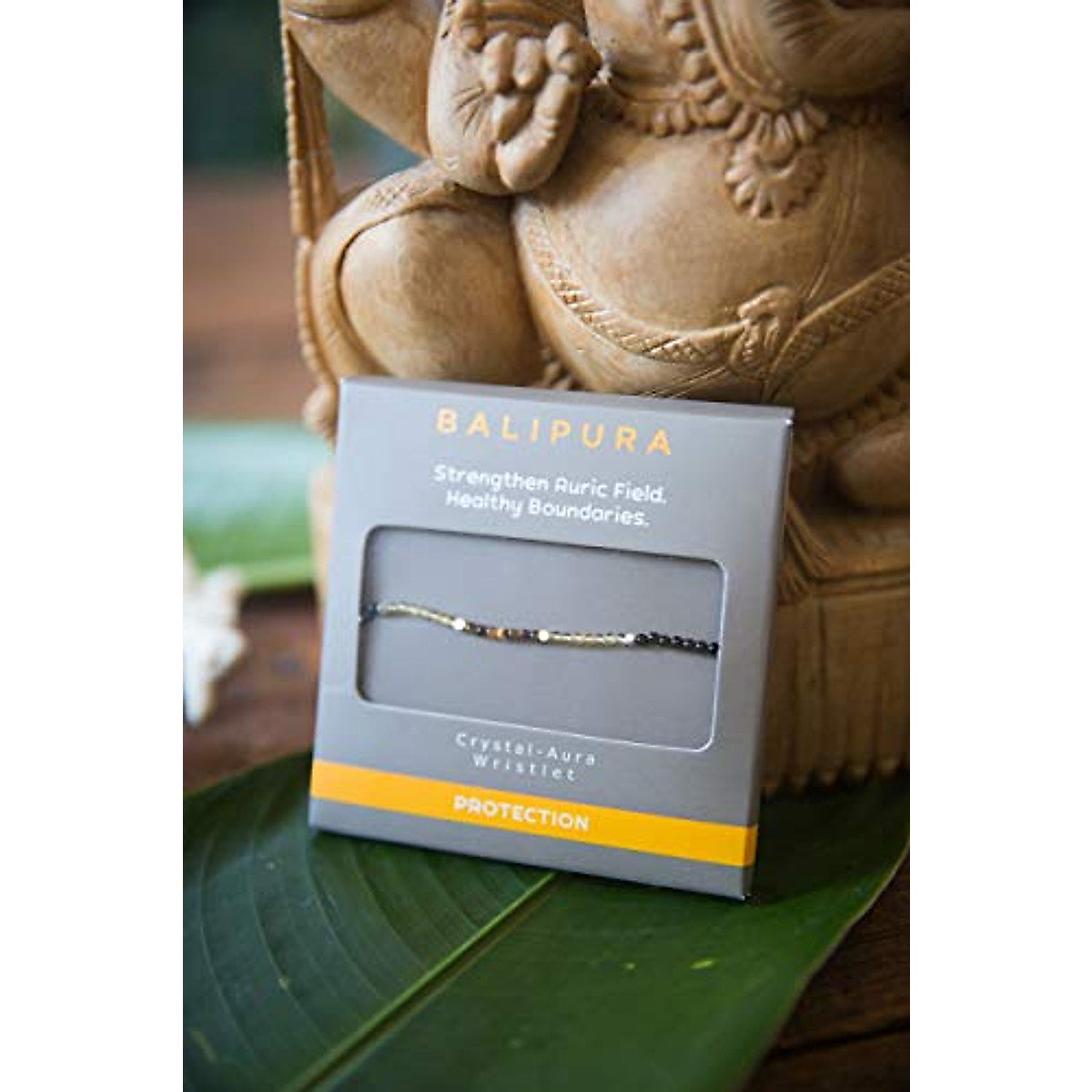 BALIPURA - Protection Aura Bracelet for Women - 2mm SMALL (TINY) BEADS Gemstones, Crystals, Black Tourmaline, Citrine, Quartz, 925 Solid Silver Beads - Spiritual Beaded Keep Bad Spirits Away