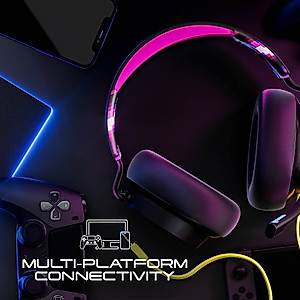 Skullcandy SLYR Multi-Platform Over-Ear Wired Gaming Headset, Works with Xbox Playstation and PC - Black