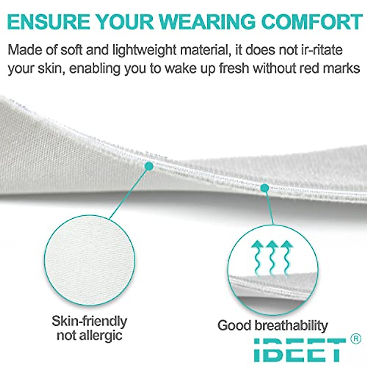 Replacement Strap and Elbow for N30i and for P30i - Stay in Place & Stop Leaks, High-Elasticity Strap and Quick-Release Rotatable Elbow/Swivel Supplied by IBEET